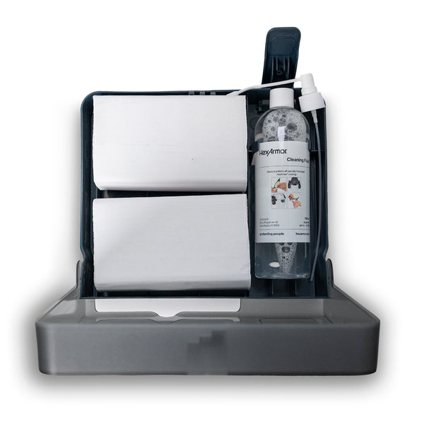 Eyewear cleaning station (wall mounted) | SafetyGloves by HexArmor